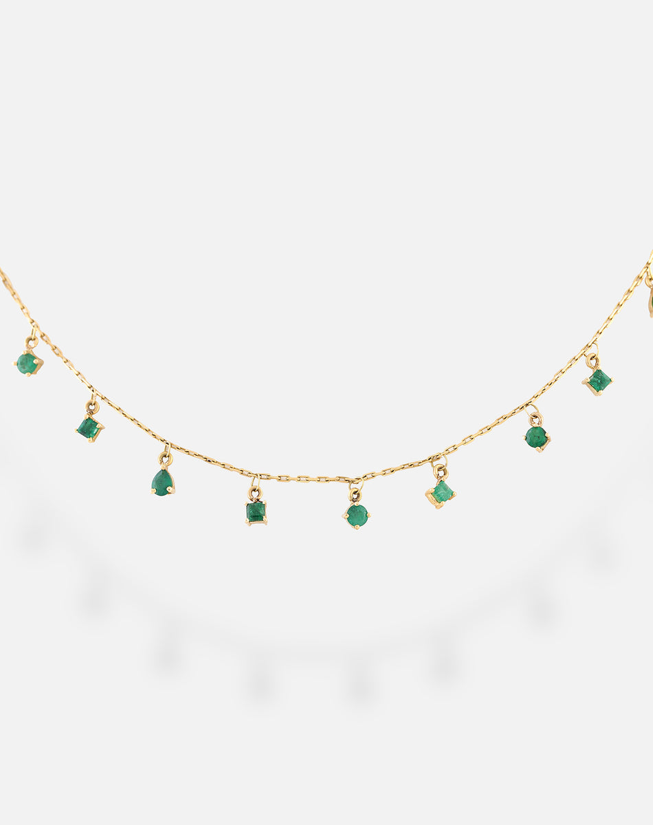Shop Simple Emerald Necklace Online | Emerald Pendants | STAC Fine ...